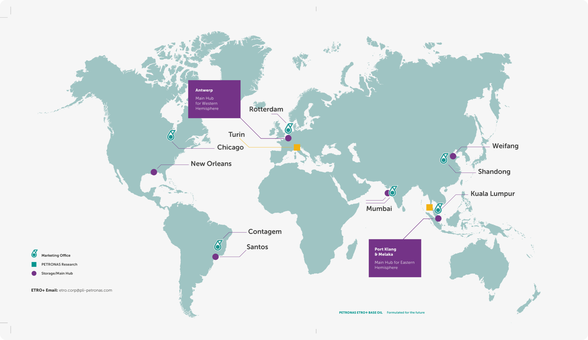 Distribution map - Base Oil | PLI PETRONAS